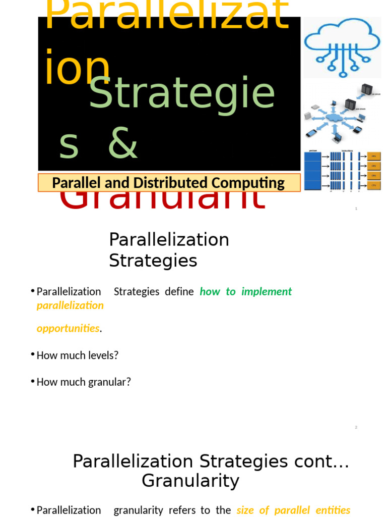 PDC 15 - Parallelization Strategies and Granularity | PDF