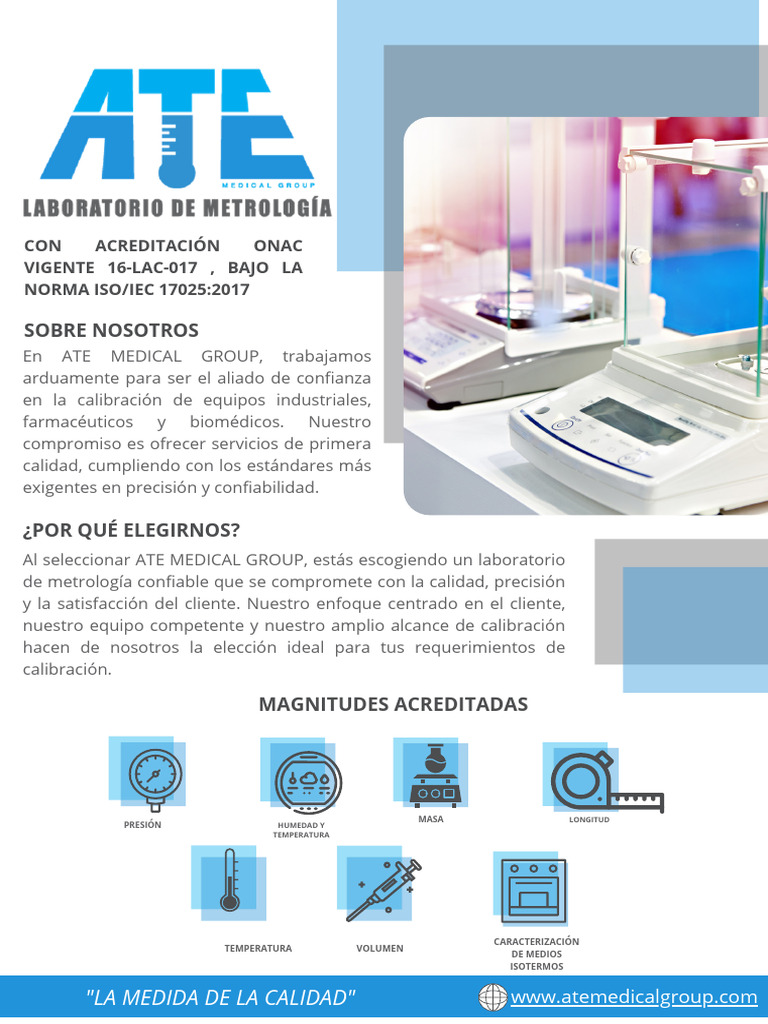 ATE Medical Group Calibration Services | PDF