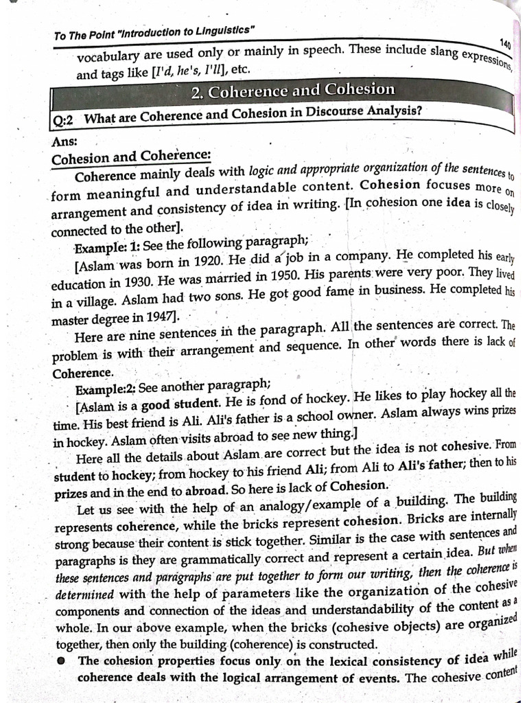 Coherence and Cohesion | PDF