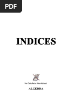 Law of Indices Answers | PDF