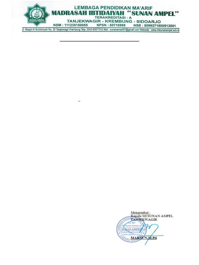 SK Tartib & Contoh Tartib-1 | PDF