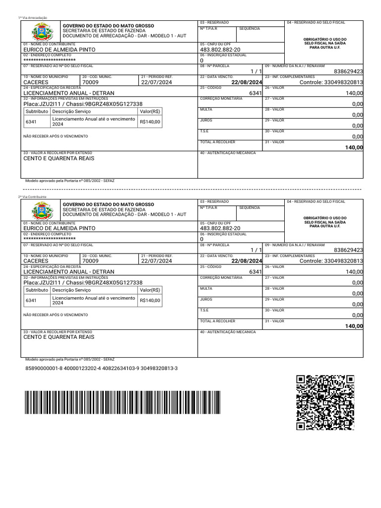Documento Carro 2 | PDF