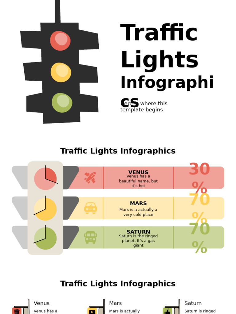 Traffic Lights Infographics by Slidesgo | PDF