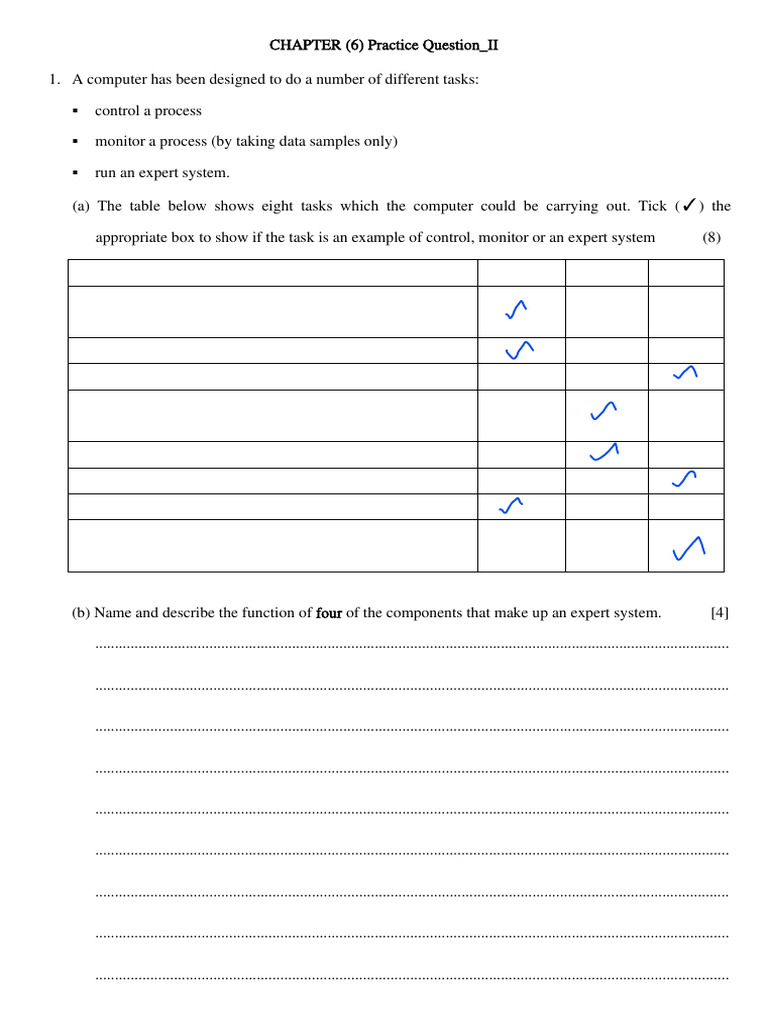 Practice Questions II (CH-6) | PDF