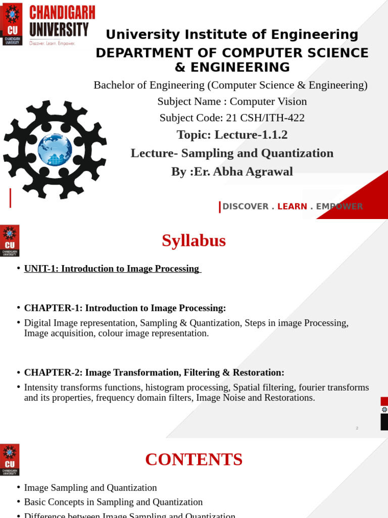 Lecture 1 1 2 Sampling And Quantization Pdf