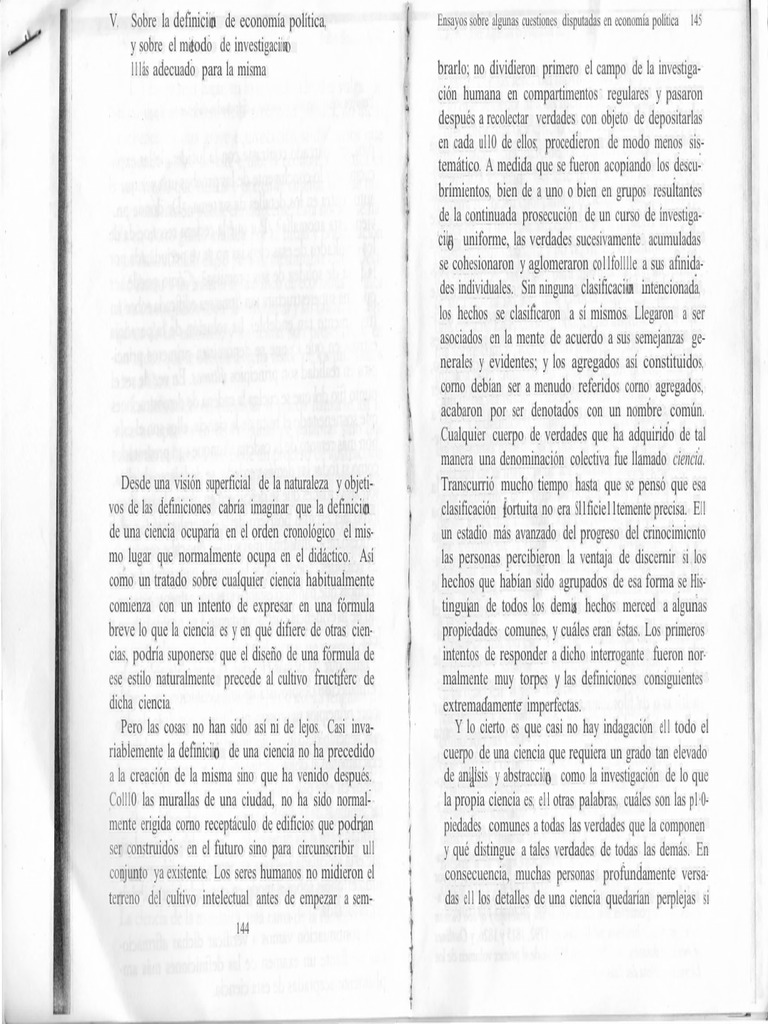 3 - Mill. Sobre La Definición y Método - Recognized | PDF