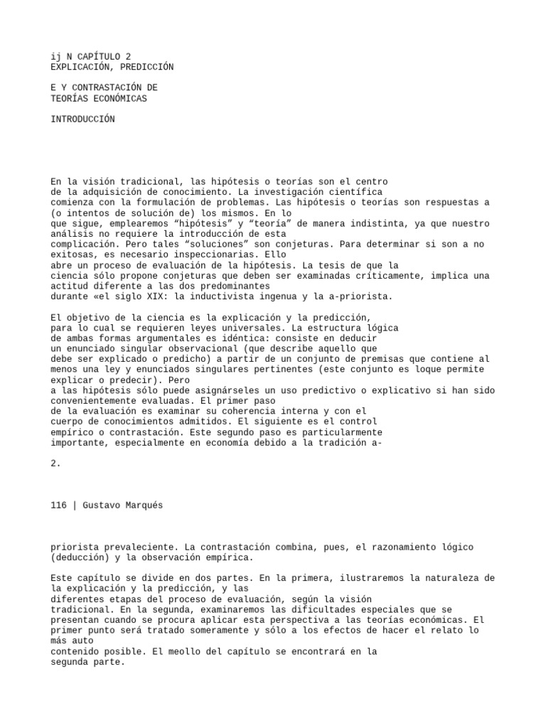 2 - Marqués. G. Explicación, Predicción y Contrastación de Teorías ...