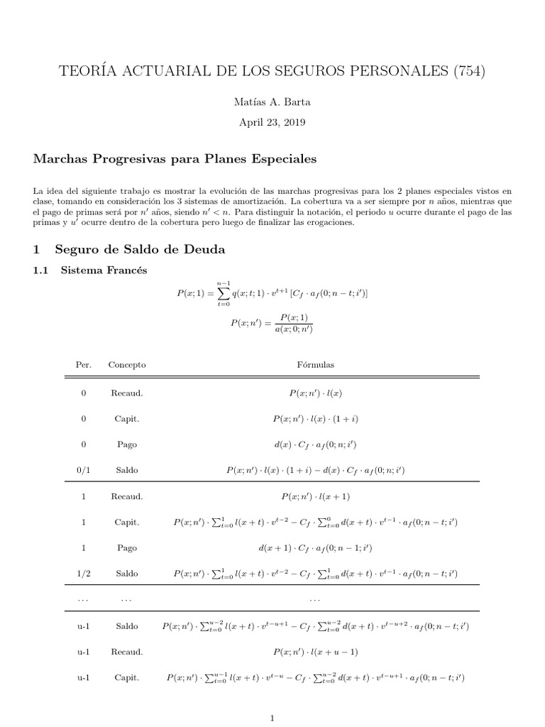 Marchas Progresivas para Planes Especiales | PDF