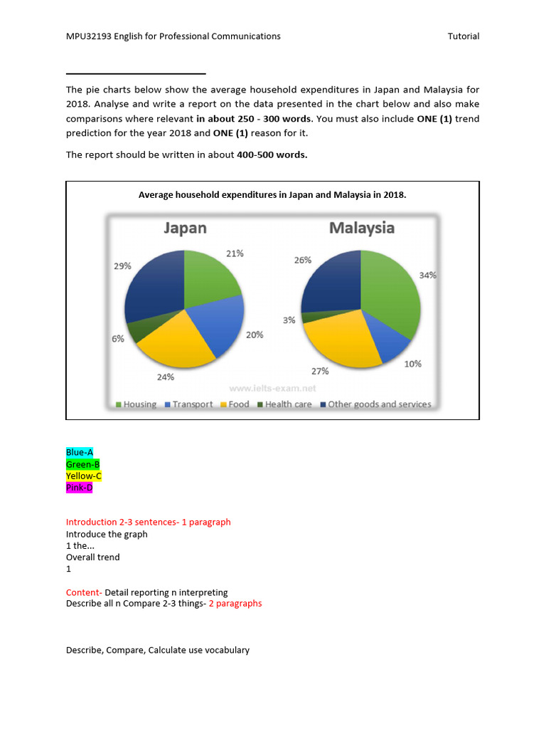 Tutorial 7 - Pie Chart - Students' | PDF