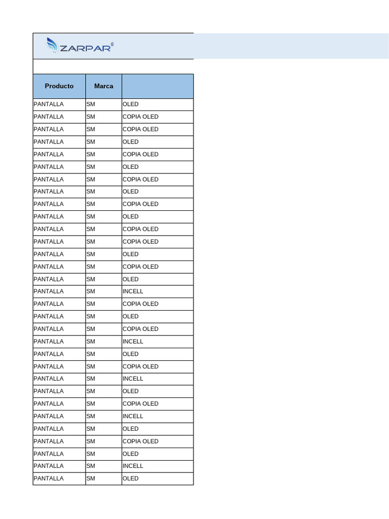 Lista de Precio 0819 | PDF