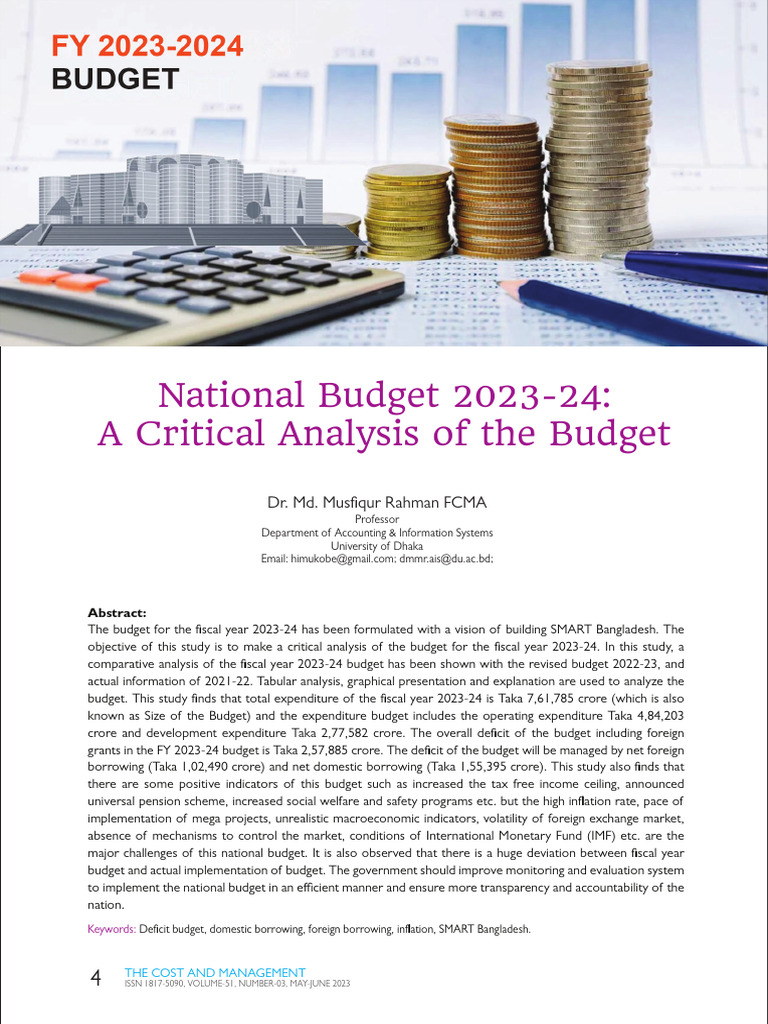 National Budget 2023 24 | PDF
