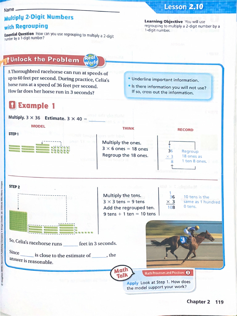 Multiply 2 Digit With Regrouping | PDF