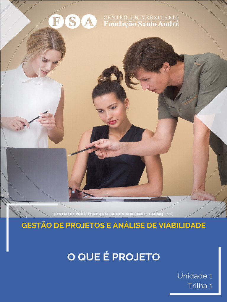 (EAD00921) U1T1 - Gestão de Projetos e Análise de Viabilidade | PDF