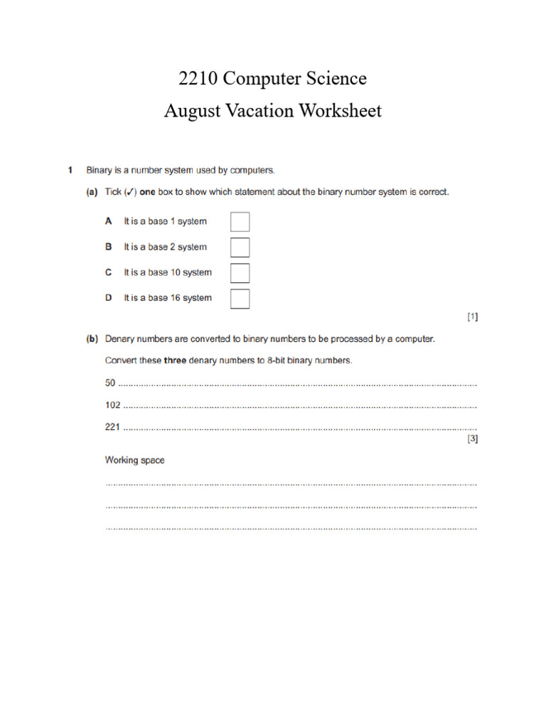 2210 Computer Science | PDF