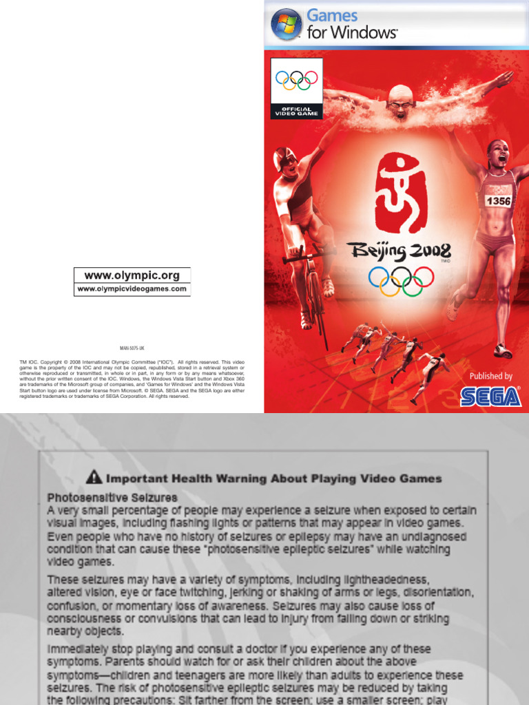 Beijing2008 Steam Manual | PDF