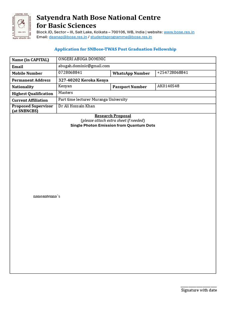 Snb-Form Filled | PDF