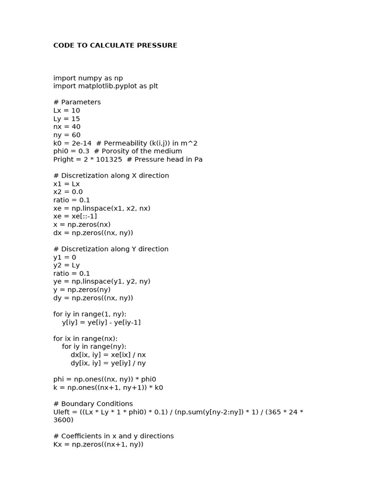 Code To Calculate Velocity Components PHYTON | PDF