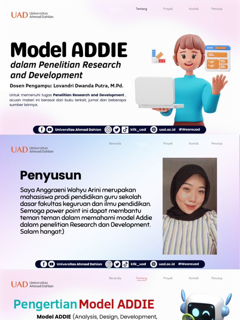 Panduan Model ADDIE dalam R&D | PDF | Career & Growth | Business