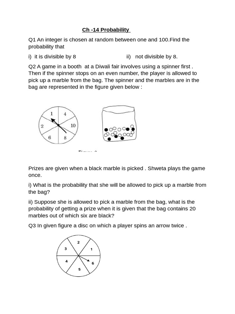 Probability Class X | PDF