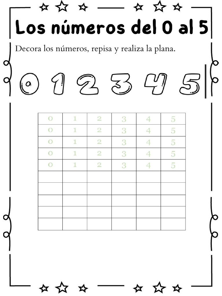 Actividades de decoración y repaso de números y letras | PDF | Métodos ...