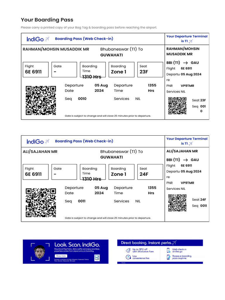 Boarding Pass Bbs | PDF