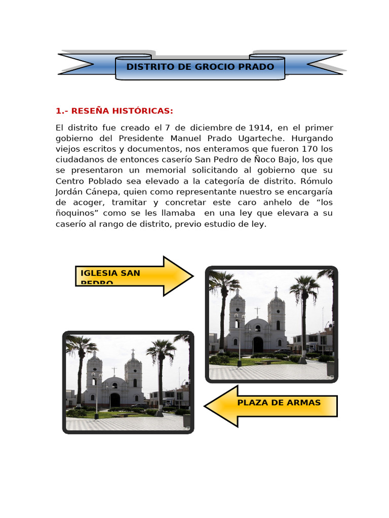 Distrito de Grocio Prado | PDF