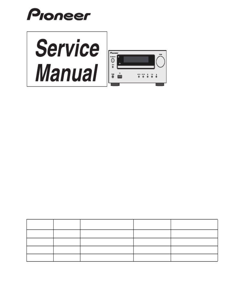 Pioneer X Hm10 X Hm20 Sm Pdf