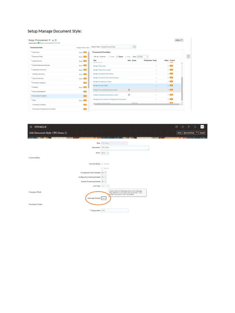 CPO Screen Shots | PDF