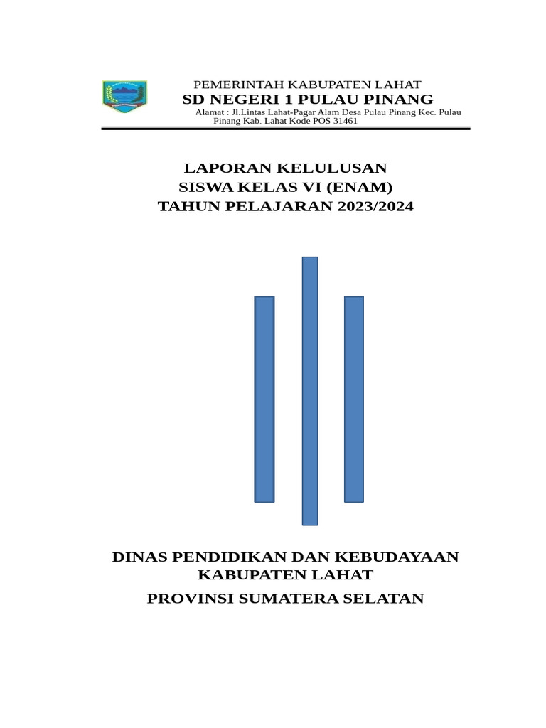 Cover Lap. Kelulusan | PDF
