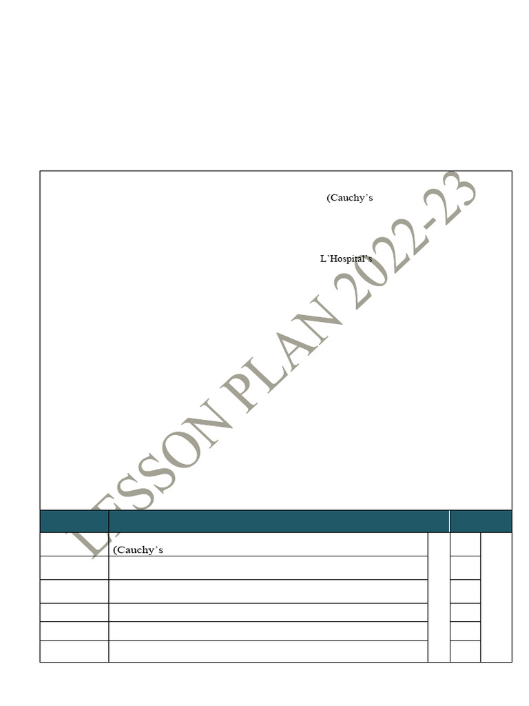 LESSON-PLAN - MATH 2022-23 Compressed | PDF