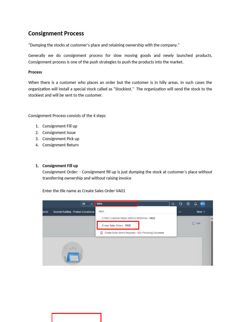 Consignment Process in Public Cloud. | PDF