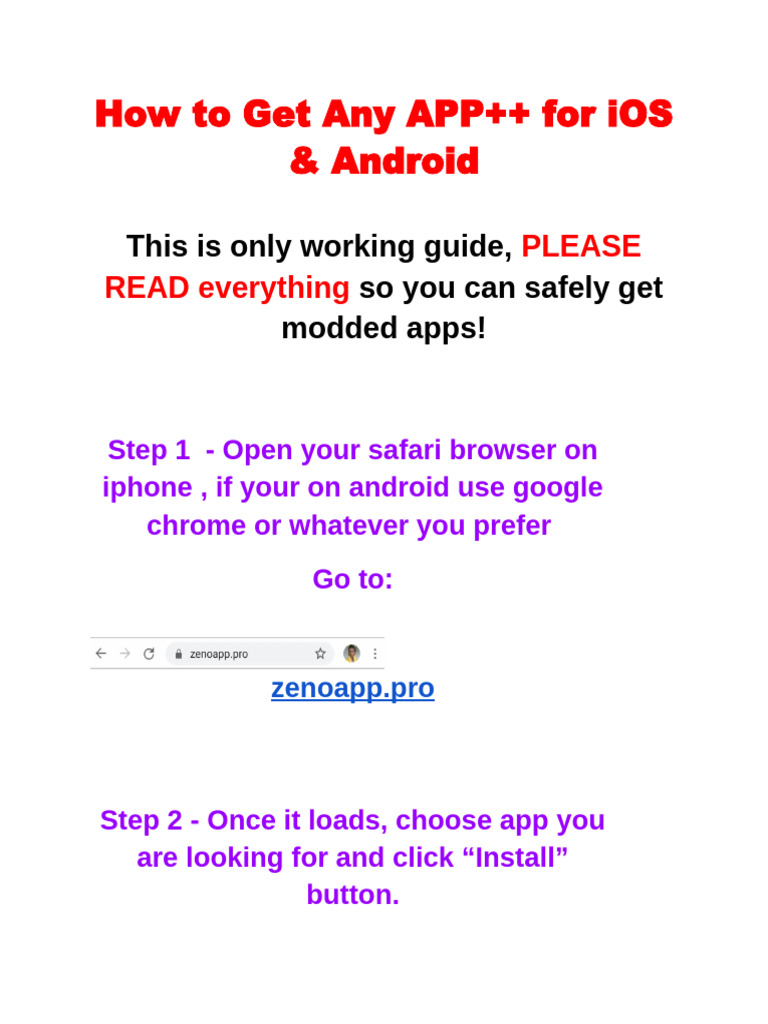 How To Get Any APP++ iOS & Android | PDF