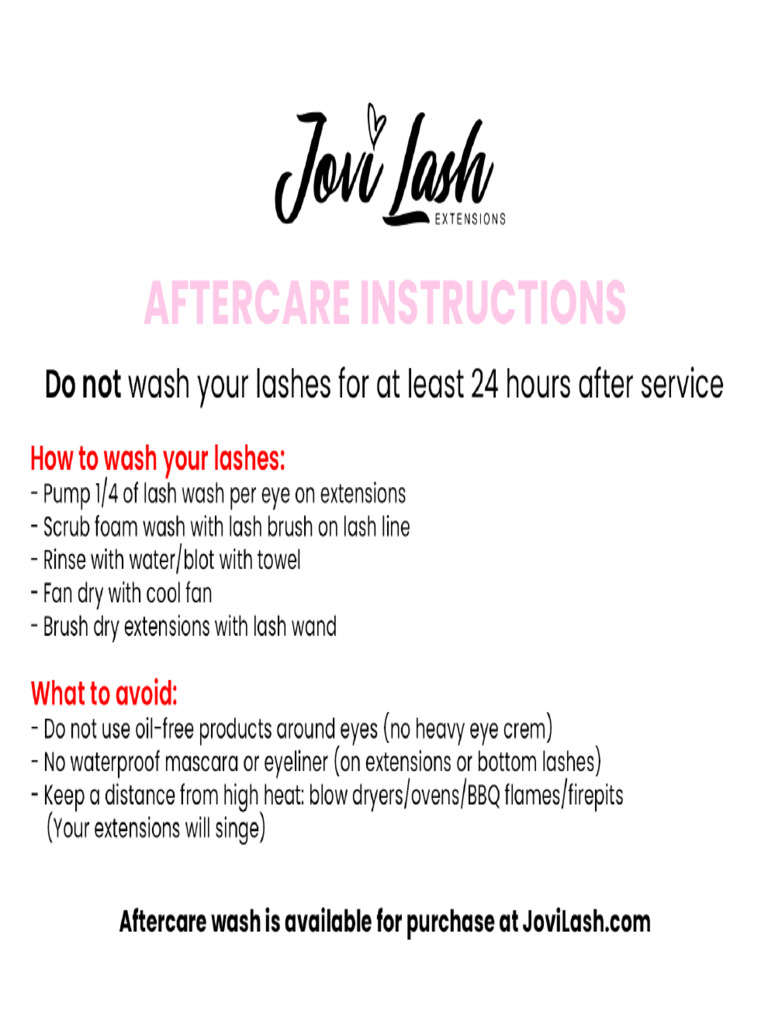 Aftercare Instructions | PDF