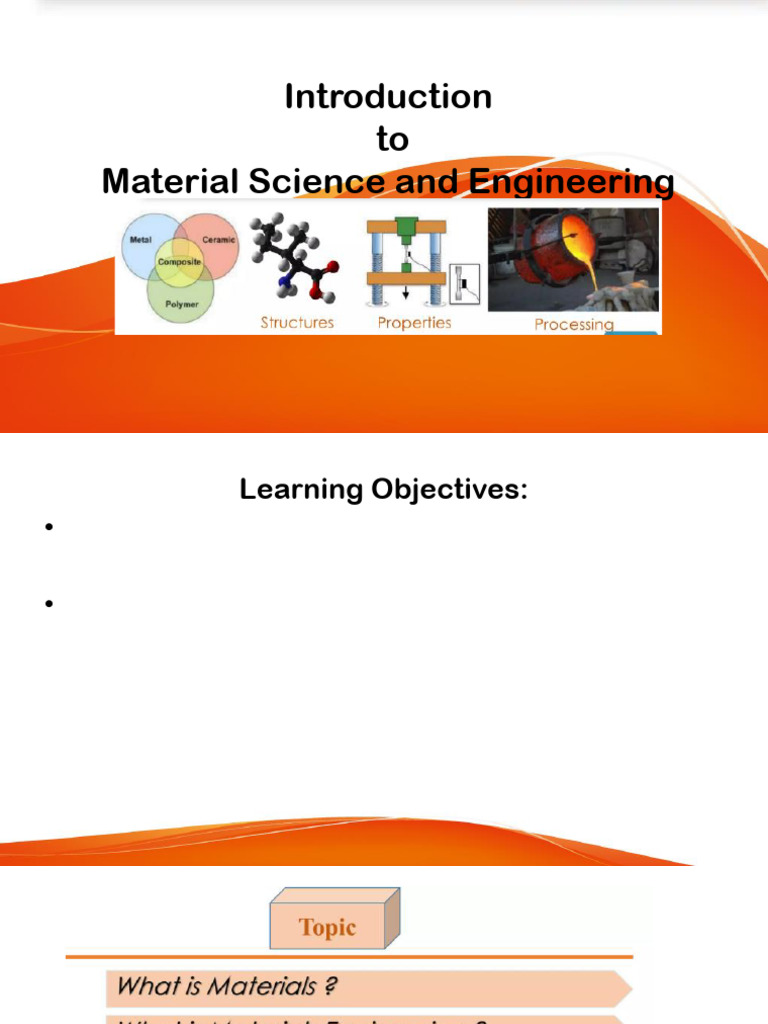 Introduction To Material Science and Engineering | PDF