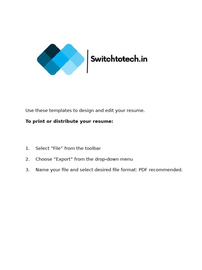 High Value Resume Templates Collection | PDF