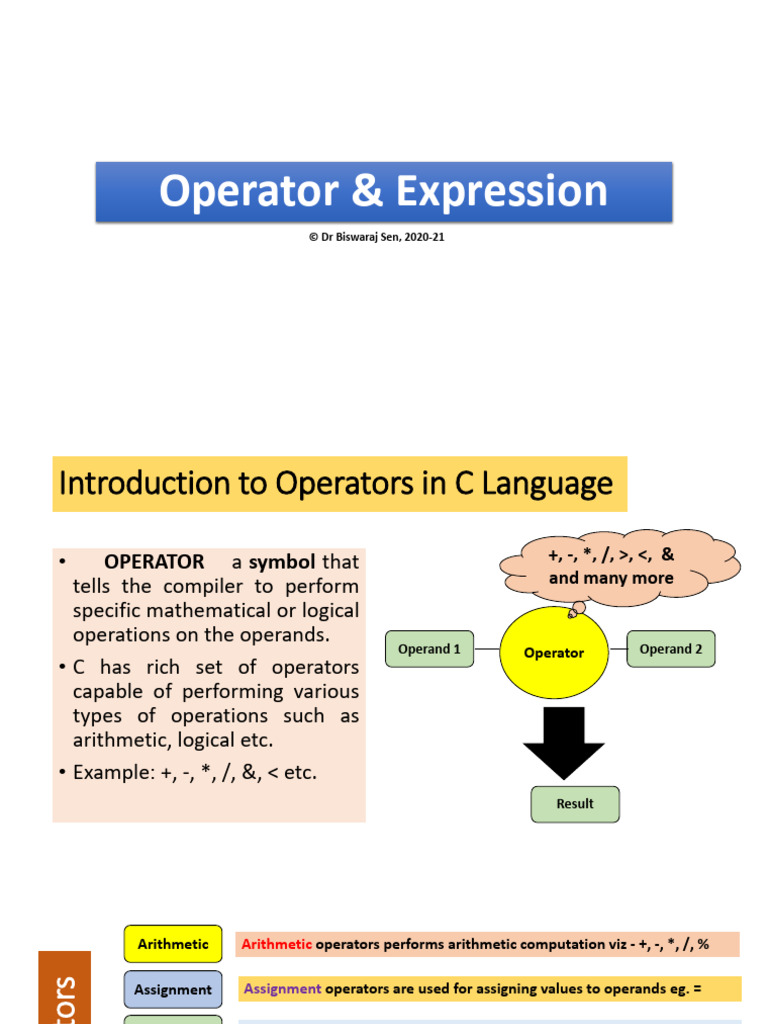 4 - Operator & Expression | PDF