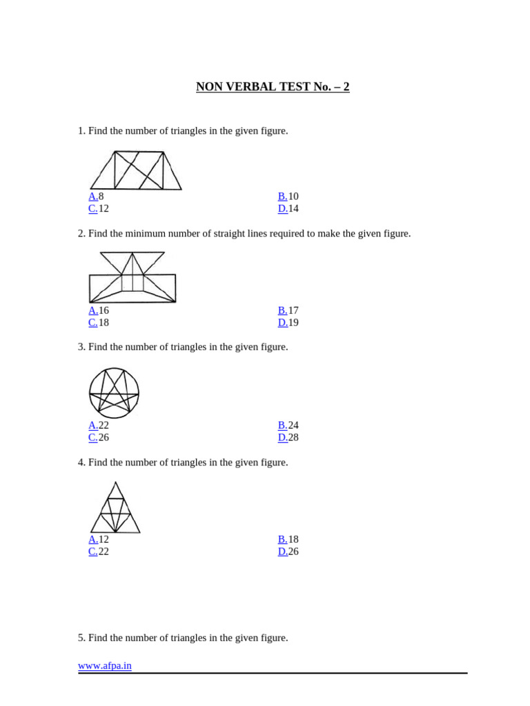 Non Verbal New Set No. 2. | PDF