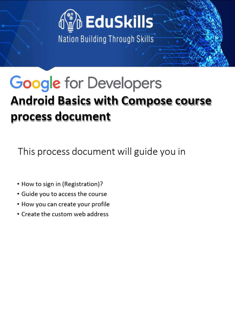 Google-Android Basics With Compose Process Document | PDF