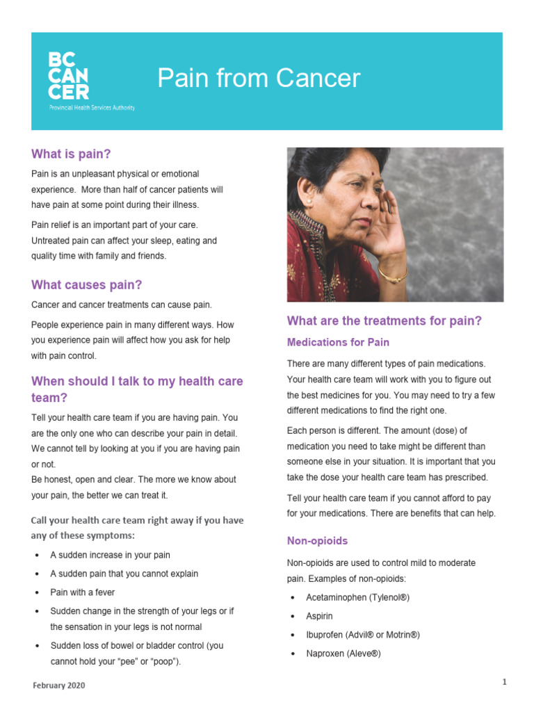 Pain From Cancer | PDF