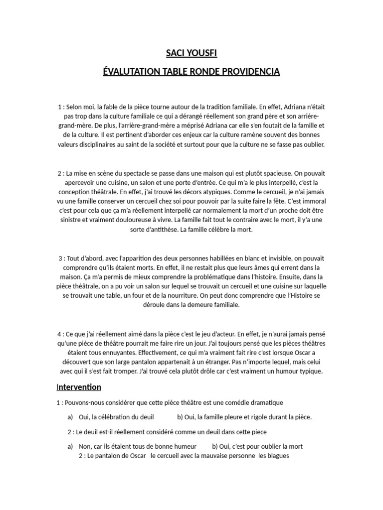 Table Ronde Pdf