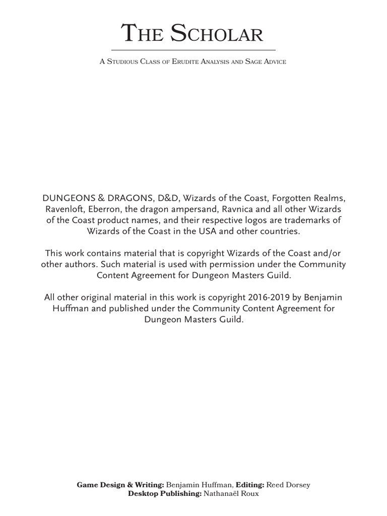 228444-Benjamin-Huffman Scholar Class v1.0.1 PF | PDF