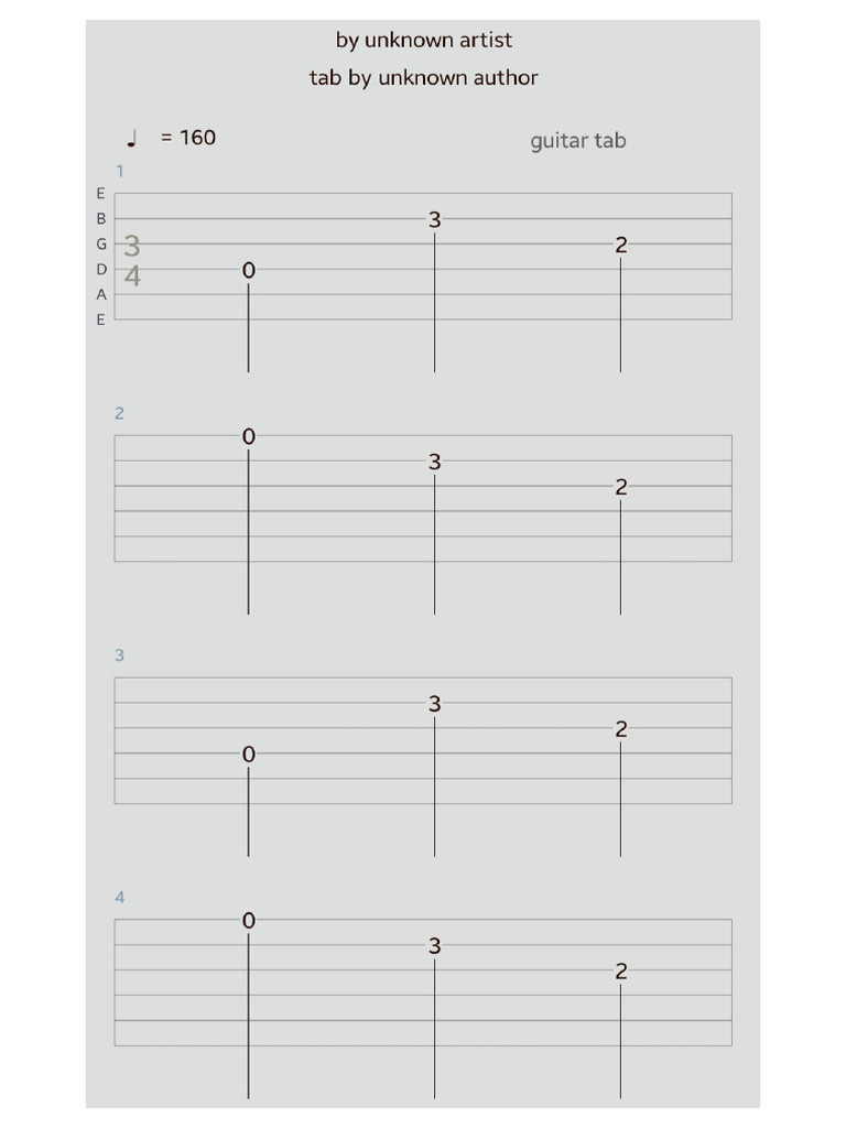 Right Hand Fingerpicking Ex.2 | PDF