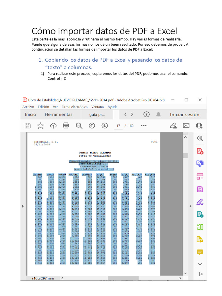 001.-Importar Datos de PDF A Excel | PDF
