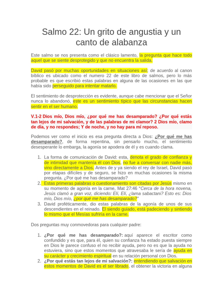 Salmo 22 | PDF