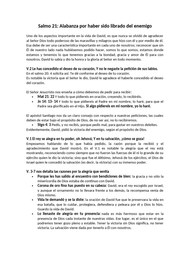 Salmo 21 | PDF