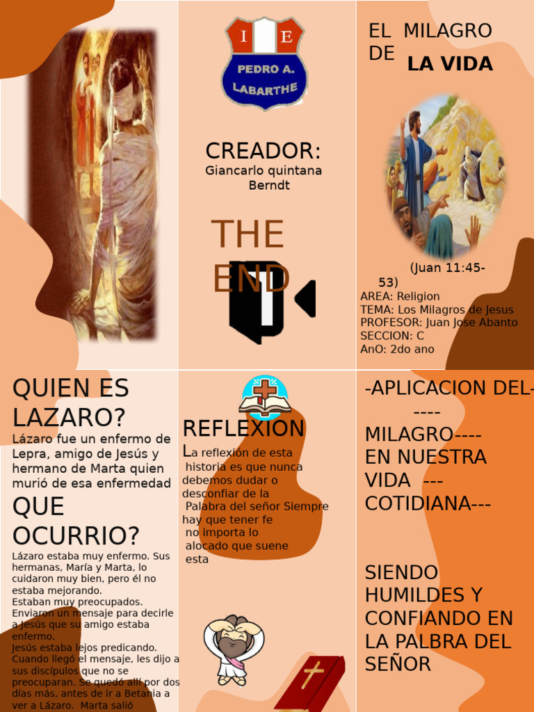 Triptico Religion | PDF