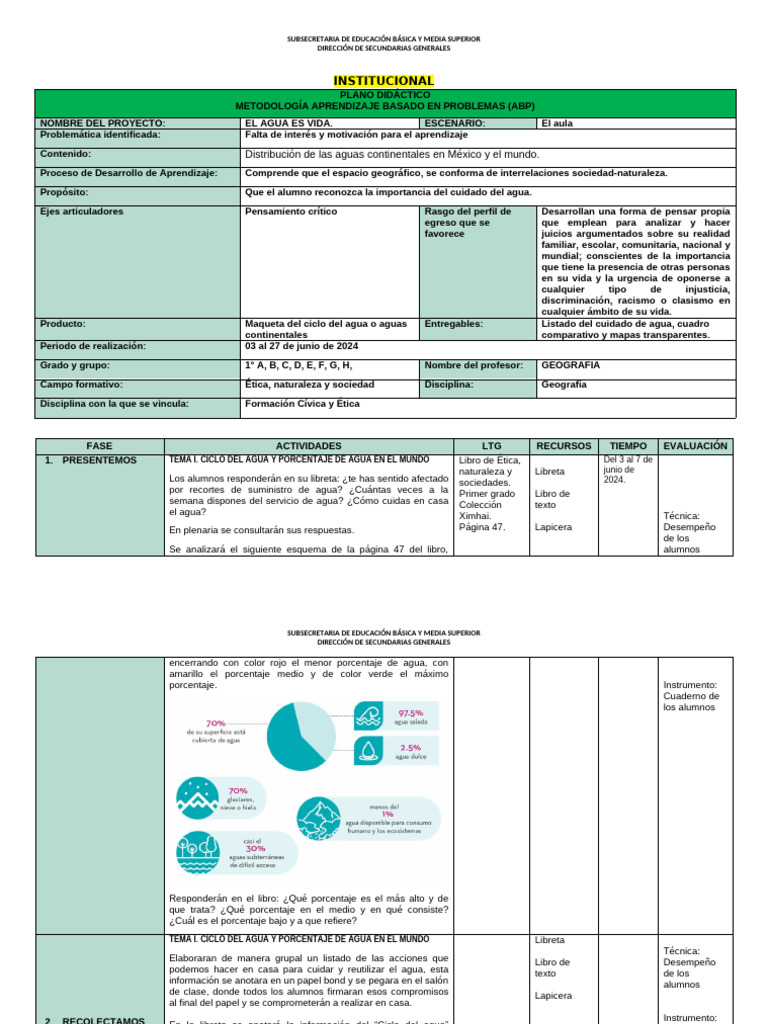 PROYECTO ABP GEO JUNIO 2024 | PDF
