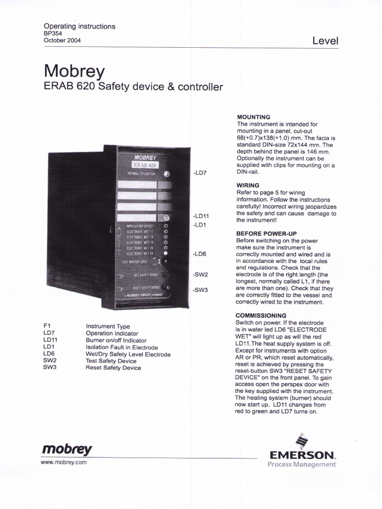 Mobrey ERAB 620 | PDF