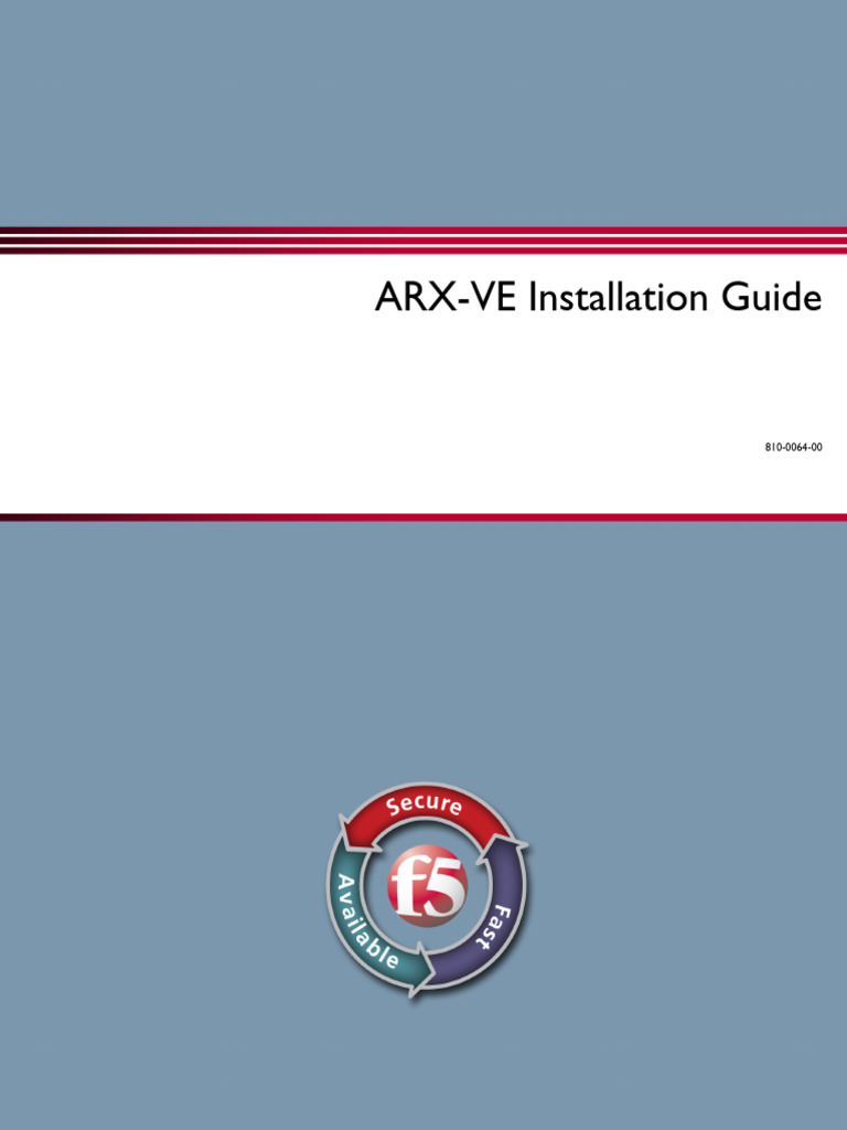 ARX VE Install Guide | PDF