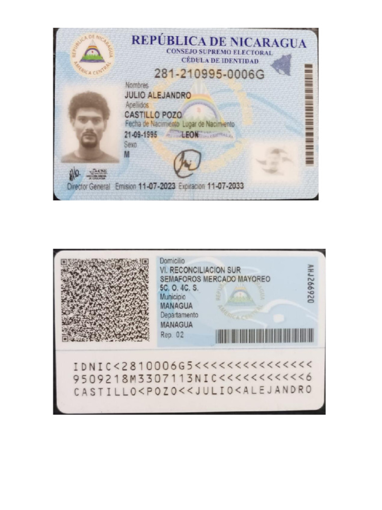 Cedula Julio Castillo | PDF